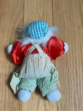 Other | 198s Vintage Hubao Cuba Clown Doll With White Hair And Green ...